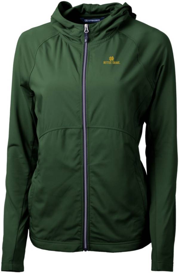 Cutter & Buck Women's Notre Dame Fighting Irish Green Adapt Eco Knit ...