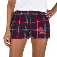 Concepts Sport Women's Ole Miss Rebels Blue/Red Plaid Ultimate Flannel Shorts | Dick's Sporting ...