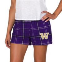 Concepts Sport Women's Washington Huskies Purple/Black Plaid Ultimate Flannel Shorts | Dick's ...