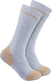 Carhartt Men's Midweight Cotton Blend Steel Toe Boot Socks - 2 Pack ...