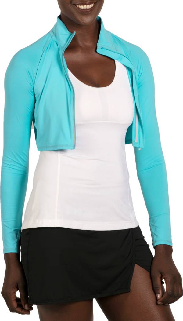 BloqUV Women's Sun Protective UPF 50 Full Zip Crop Top | Dick's ...