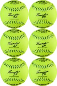 Dudley 12'' USSSA Thunder ZN Pro-M Stamp Slow Pitch Softballs - 6 Pack ...