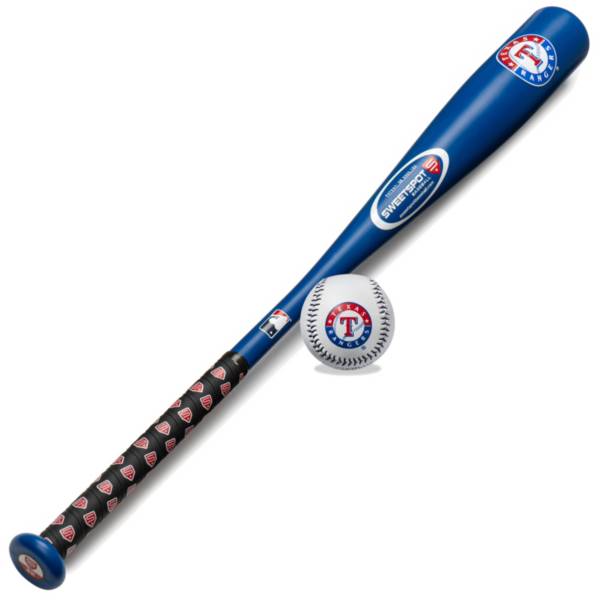 SweetSpot Baseball Texas Rangers 32” Senior Bat and Spaseball Combo ...