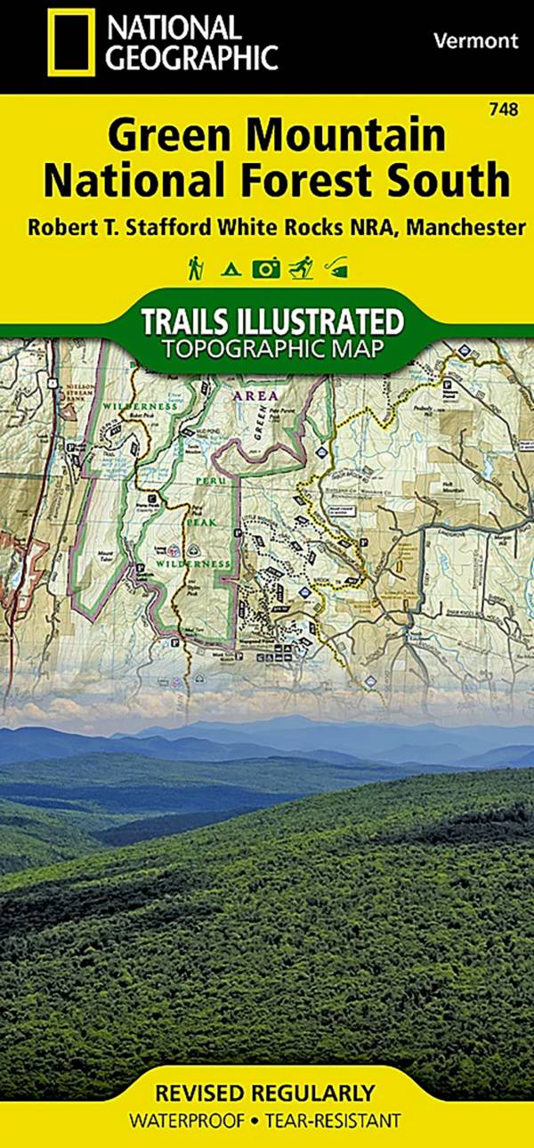 National Geographic Green Mountains South Map | Publiclands