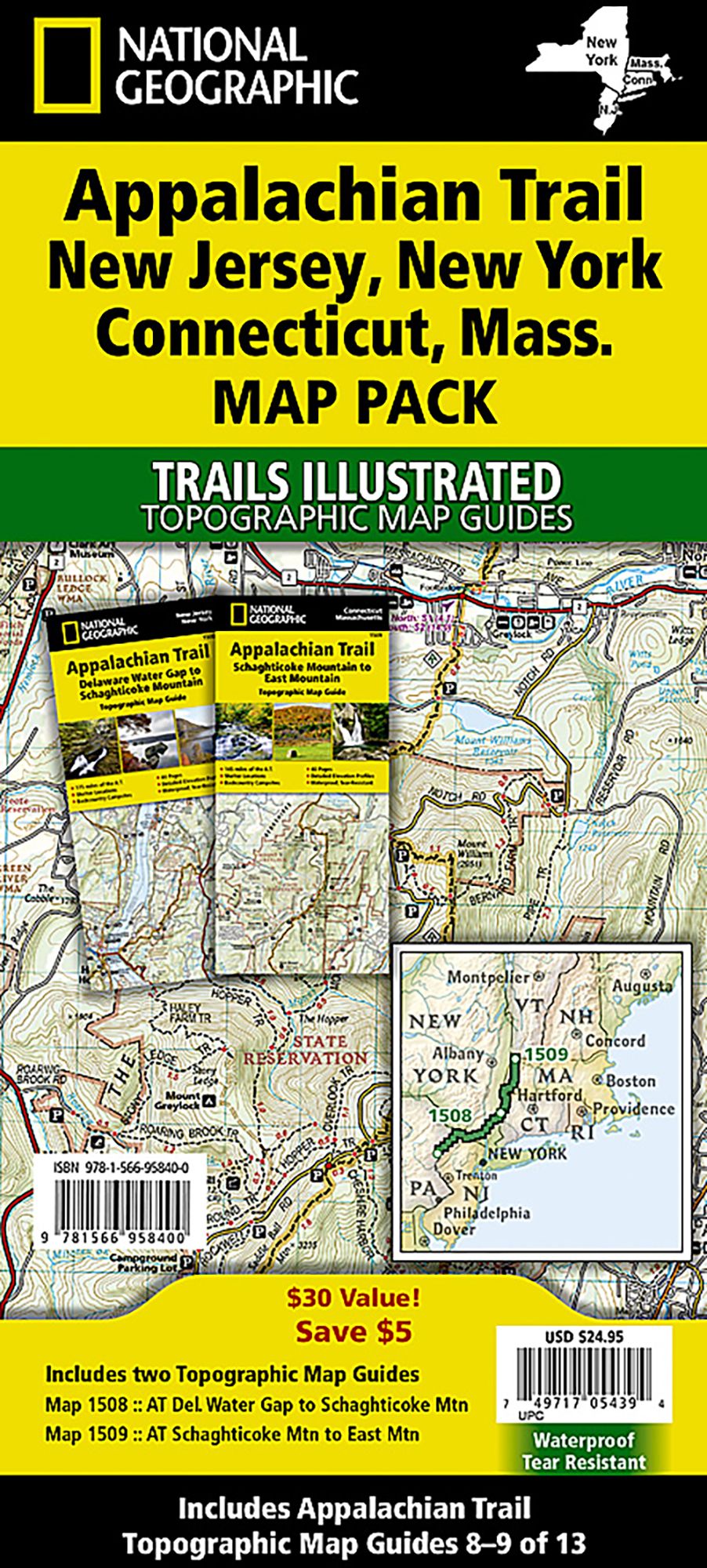 National Geographic AT, NY, NJ, CT, MA Map Pack | Publiclands