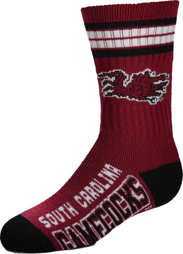 For Bare Feet Youth South Carolina Gamecocks 4-Stripe Deuce Socks ...