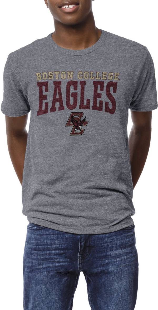 League-Legacy Men's Boston College Eagles Grey Victory Falls T-Shirt ...