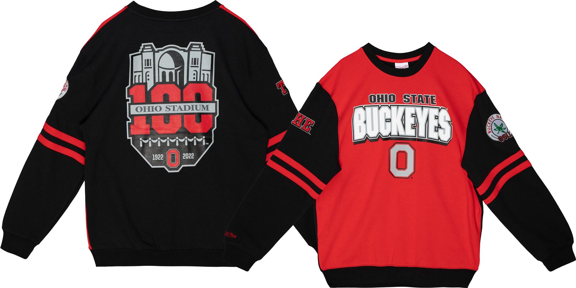 Mitchell & Ness Men's Ohio State Buckeyes Scarlet/Black All Over 2.0 ...