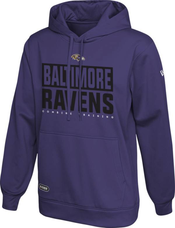 Nike Men's Baltimore Ravens Sideline Therma-FIT Grey Pullover Hoodie ...