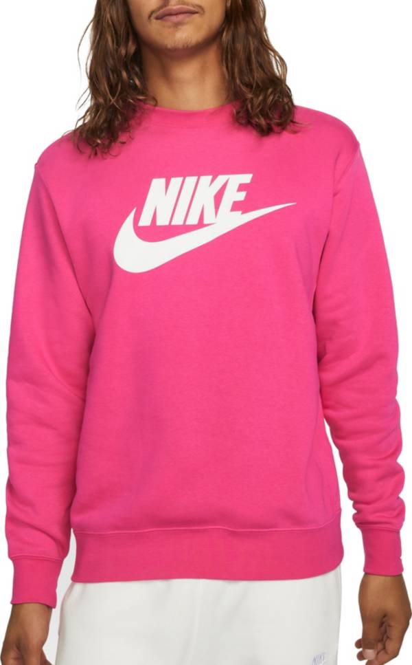 Nike Mens Sportswear Club Fleece Graphic Crewneck Sweatshirt Dicks