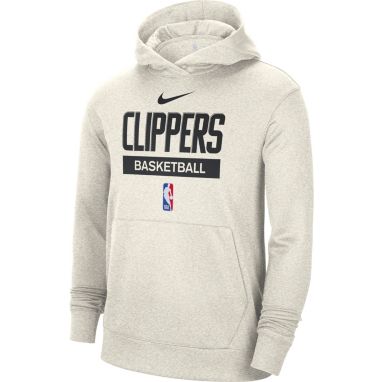 Nike Men's Los Angeles Clippers Grey Dri-Fit Spotlight Pullover Hoodie ...