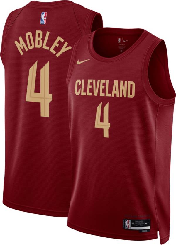 Nike Men's Cleveland Cavaliers Evan Mobley #4 Red Dri-FIT Swingman ...