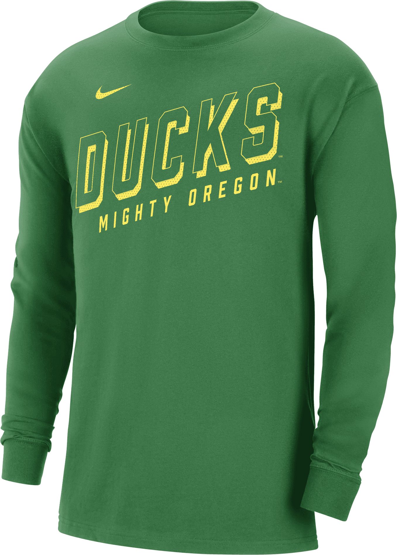 Nike Men's Oregon Ducks Green Max90 Mighty Oregon Long Sleeve T-Shirt ...