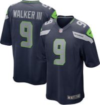 Nike Men's Seattle Seahawks Kenneth Walker III #9 Navy Game Jersey ...