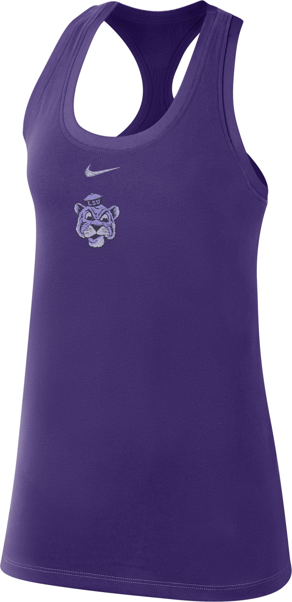 Nike Women's Lsu Tigers Purple Varsity Stack Logo Tank Top ...