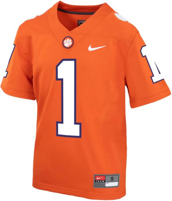Nike Little Kids' Clemson Tigers #1 Orange Untouchable Game Football ...