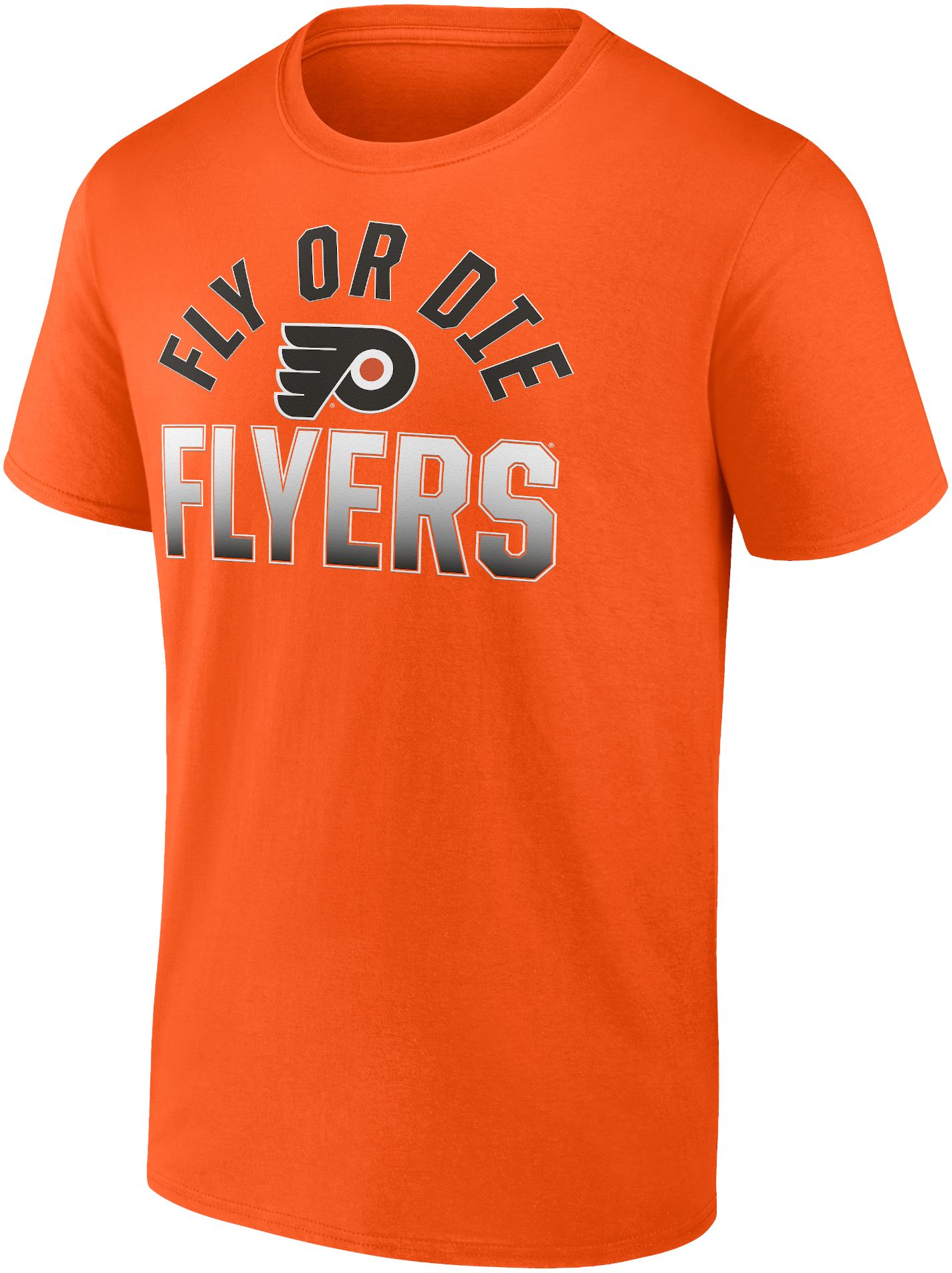 Fanatics Nhl Adult Philadelphia Flyers Wordmark Orange T-Shirt ...