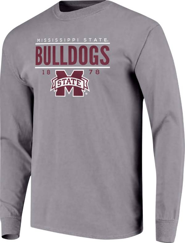 Image One Men's Mississippi State Bulldogs Grey Traditional Long Sleeve ...