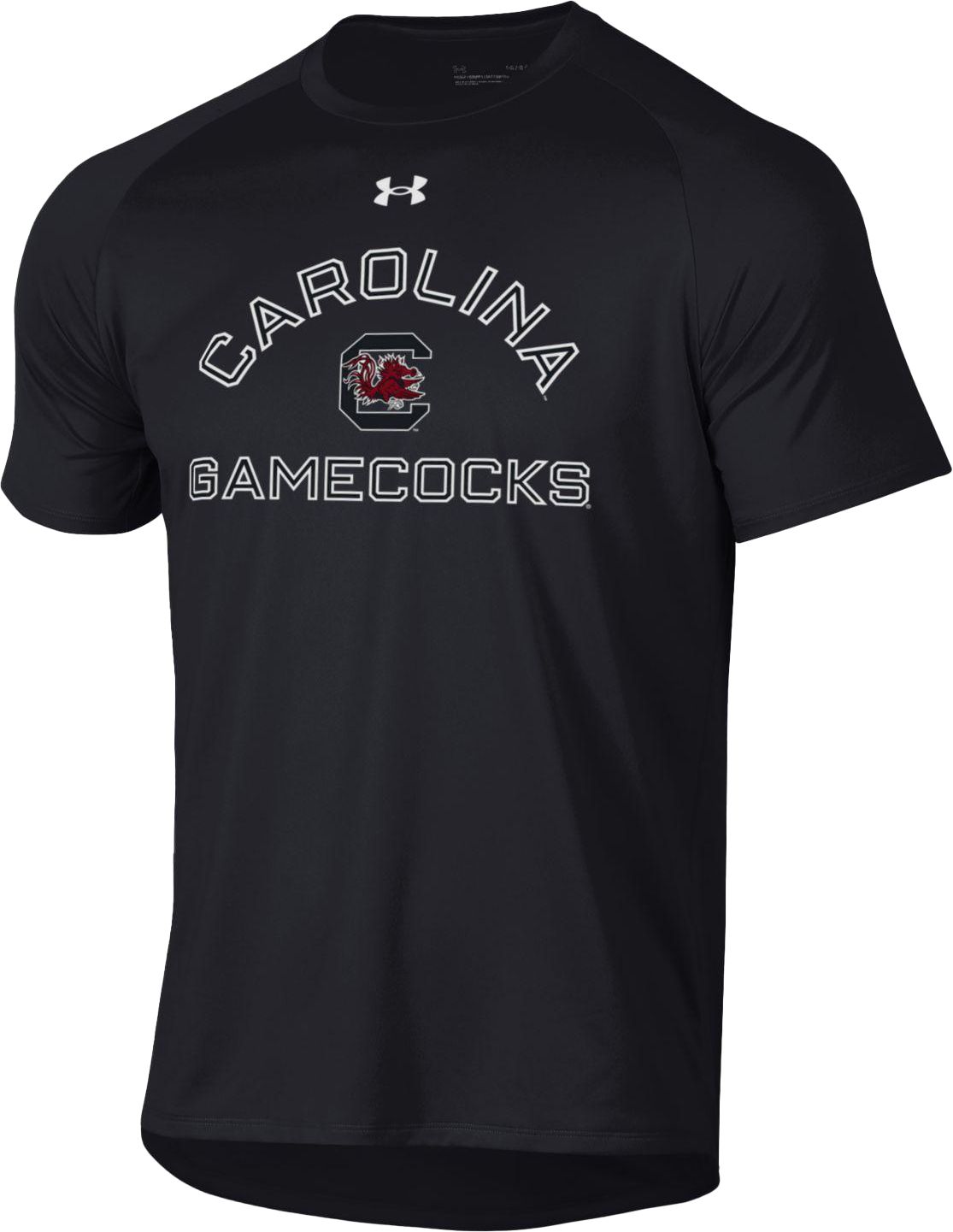 Under Armour Men's South Carolina Gamecocks Black Tech Performance T ...