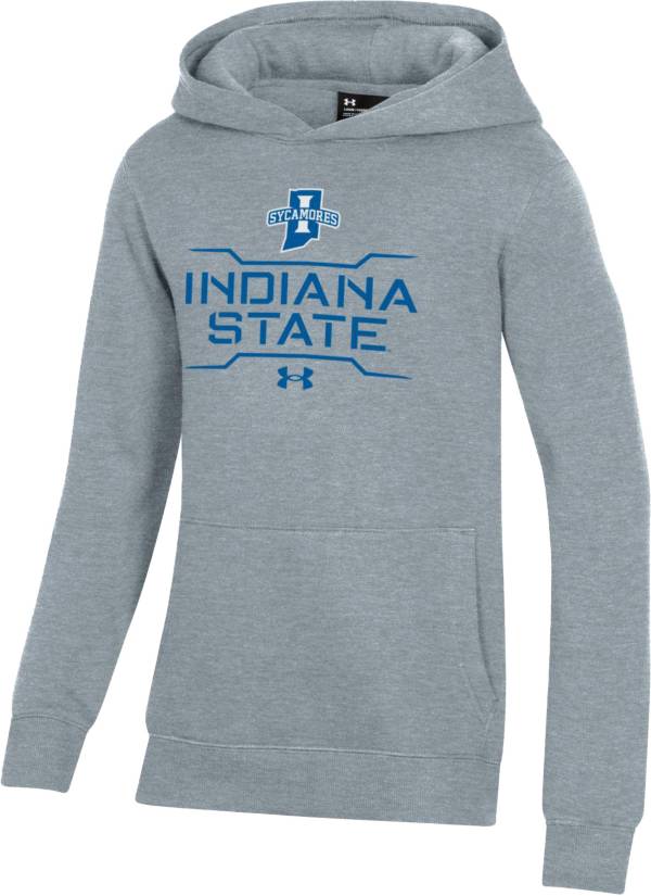 Under Armour Youth Indiana State Sycamores Grey All Day Fleece Hoodie ...