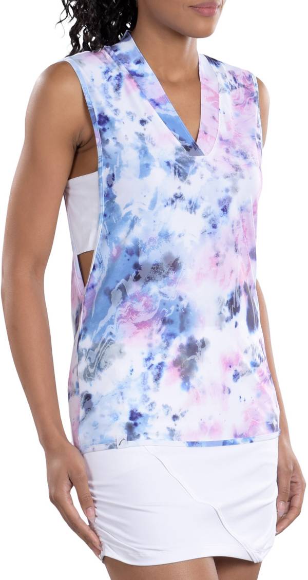 SwingDish Women's Kimberly Watercolor Print Golf Tank Top | Golf Galaxy
