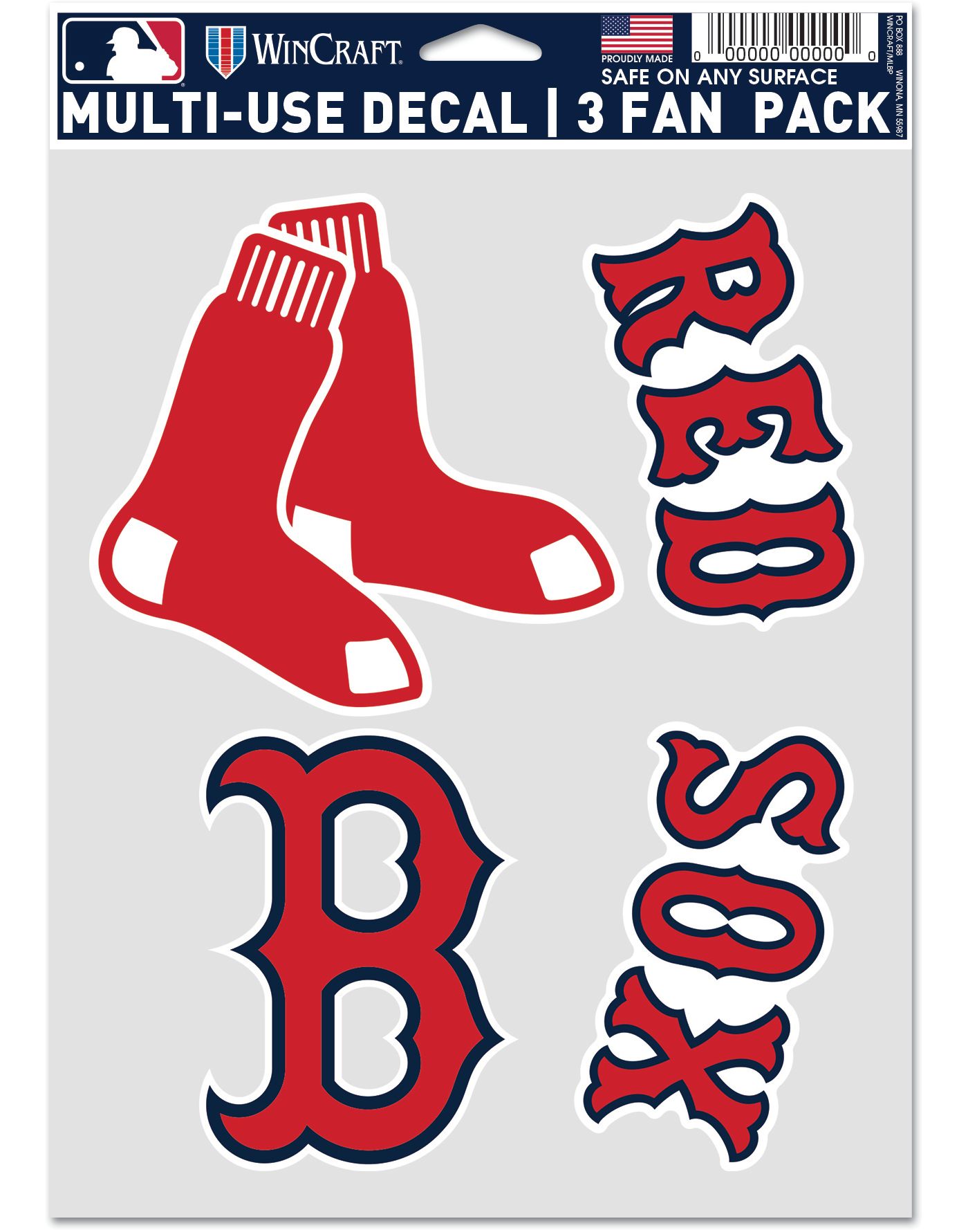WinCraft Boston Red Sox 3-Pack Decal | Dick's Sporting Goods