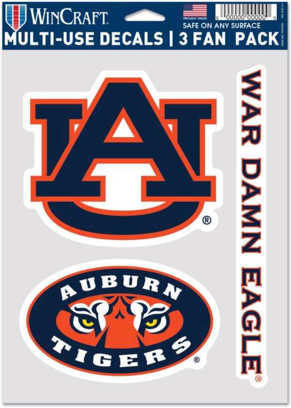 Wincraft Auburn Tigers 3 Pack Fan Decal Dicks Sporting Goods