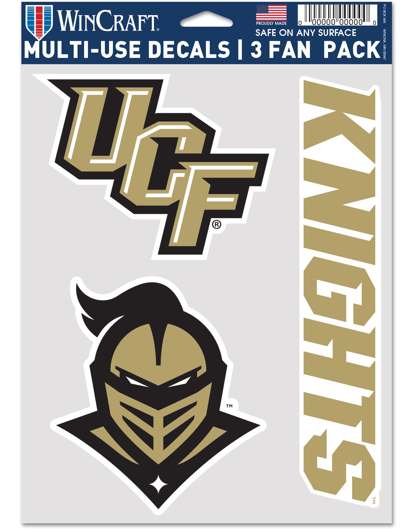 WinCraft UCF Knights 3 Pack Fan Decal | Dick's Sporting Goods