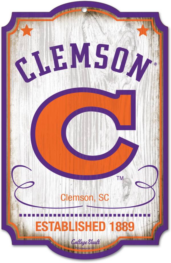 WinCraft Clemson Tigers 11x17 Retro Sign | Dick's Sporting Goods