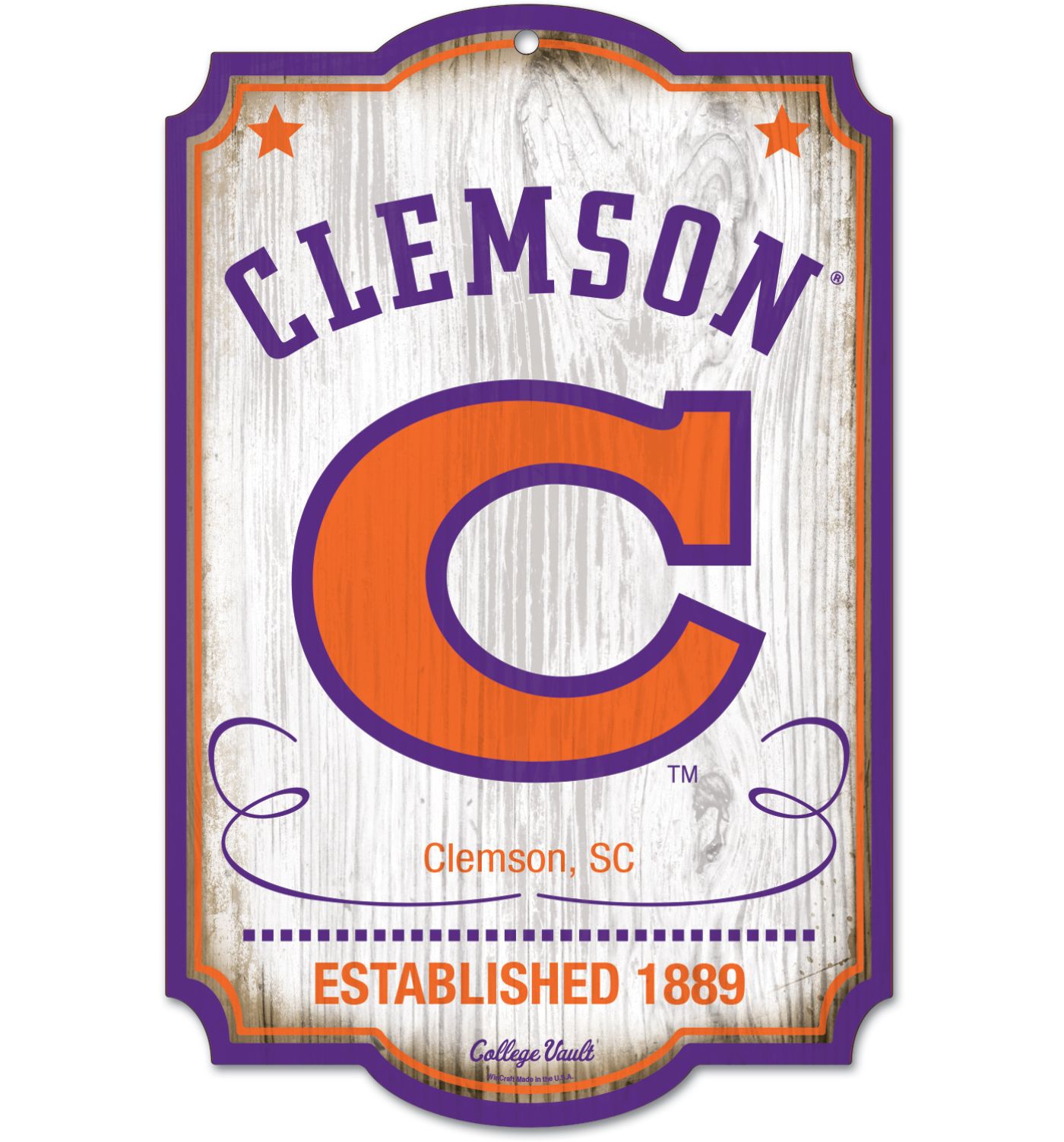 WinCraft Clemson Tigers 11x17 Retro Sign | Dick's Sporting Goods