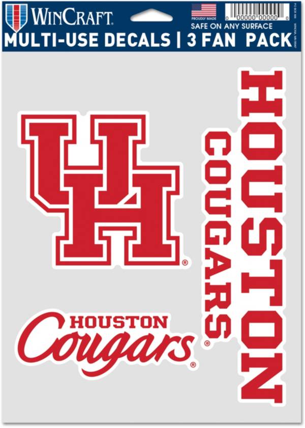 Wincraft Houston Cougars 3 Pack Fan Decal Dicks Sporting Goods