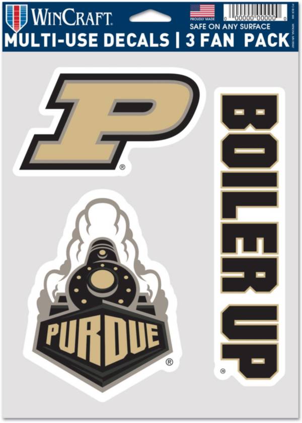 Wincraft Purdue Boilermakers 3 Pack Fan Decal Dicks Sporting Goods