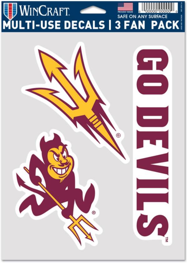 WinCraft Arizona State Sun Devils 3 Pack Fan Decal | Dick's Sporting Goods