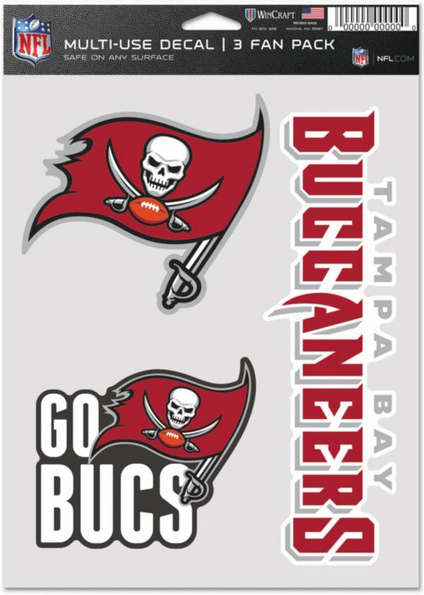 Logo Tampa Bay Buccaneers 3-Pack Fan Decal | Dick's Sporting Goods