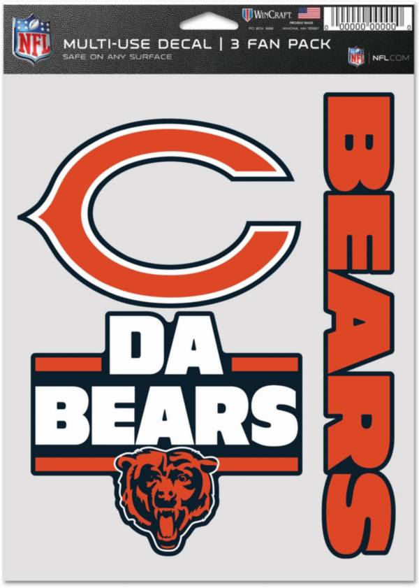 Logo Chicago Bears 3-Pack Fan Decal | Dick's Sporting Goods