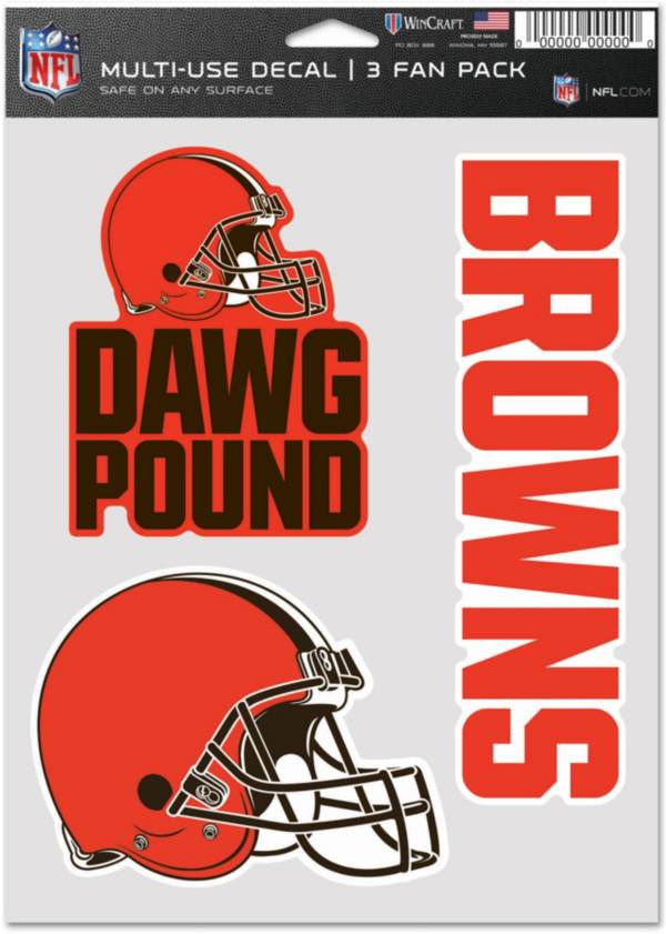 Logo Cleveland Browns 3-Pack Fan Decal | Dick's Sporting Goods