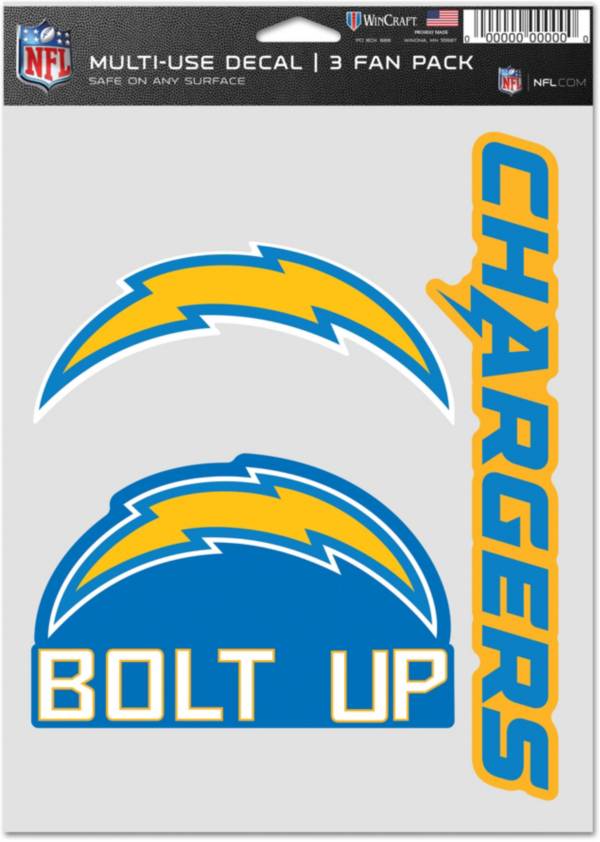 Logo Los Angeles Chargers 3-Pack Fan Decal | Dick's Sporting Goods