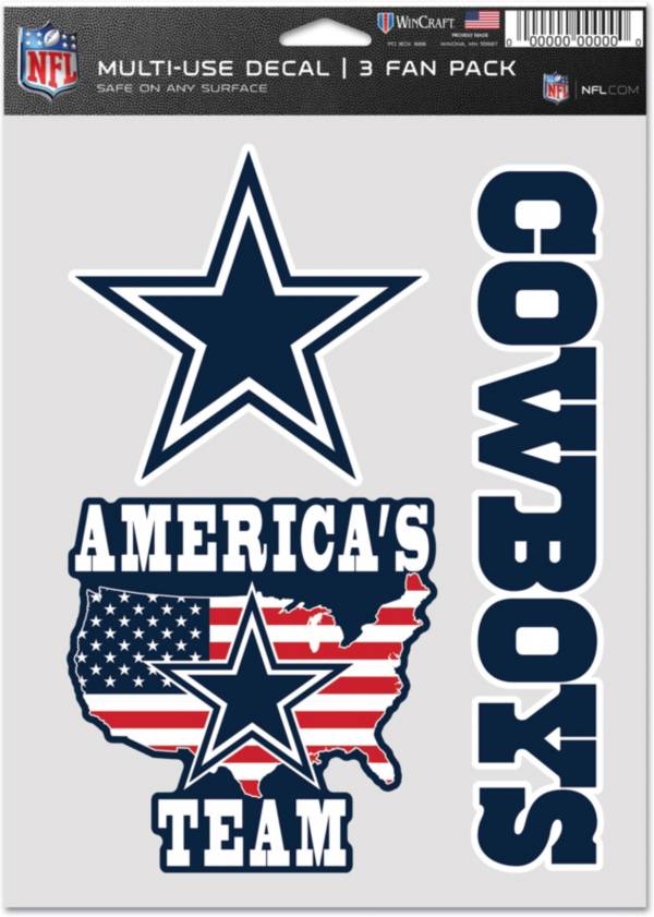 Logo Dallas Cowboys 3-Pack Fan Decal | Dick's Sporting Goods