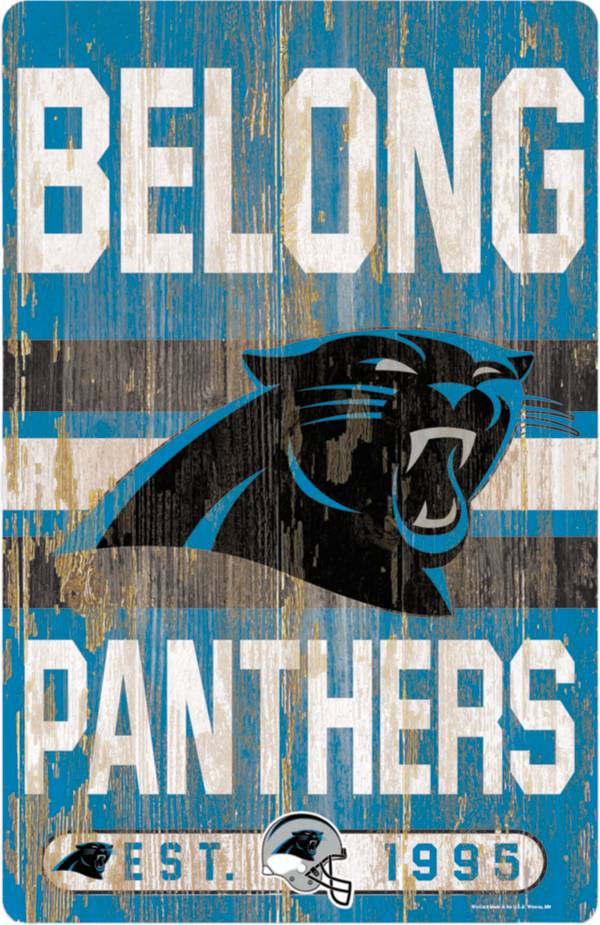WinCraft Carolina Panthers 11'' x 17'' Slogan Sign | Dick's Sporting Goods