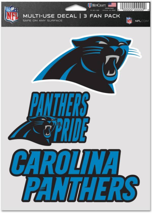 Logo Carolina Panthers 3-Pack Fan Decal | Dick's Sporting Goods