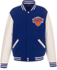 JH Design Men's New York Knicks Royal Varsity Jacket | Dick's Sporting ...