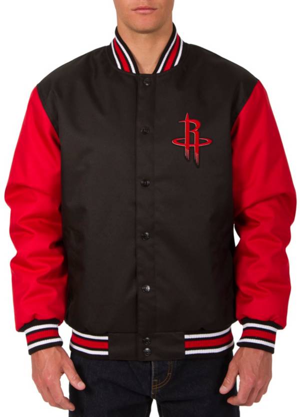 JH Design Men's Houston Rockets Black Twill Jacket | Dick's Sporting Goods
