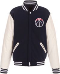 JH Design Men's Washington Wizards Navy Varsity Jacket | Dick's ...