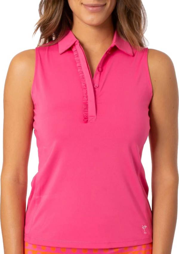 Golftini Women's Sleeveless Ruffle Golf Polo | Dick's Sporting Goods