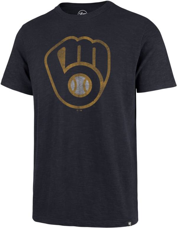 ‘47 Men's Milwaukee Brewers Navy Grit Scrum T-Shirt | Dick's Sporting Goods