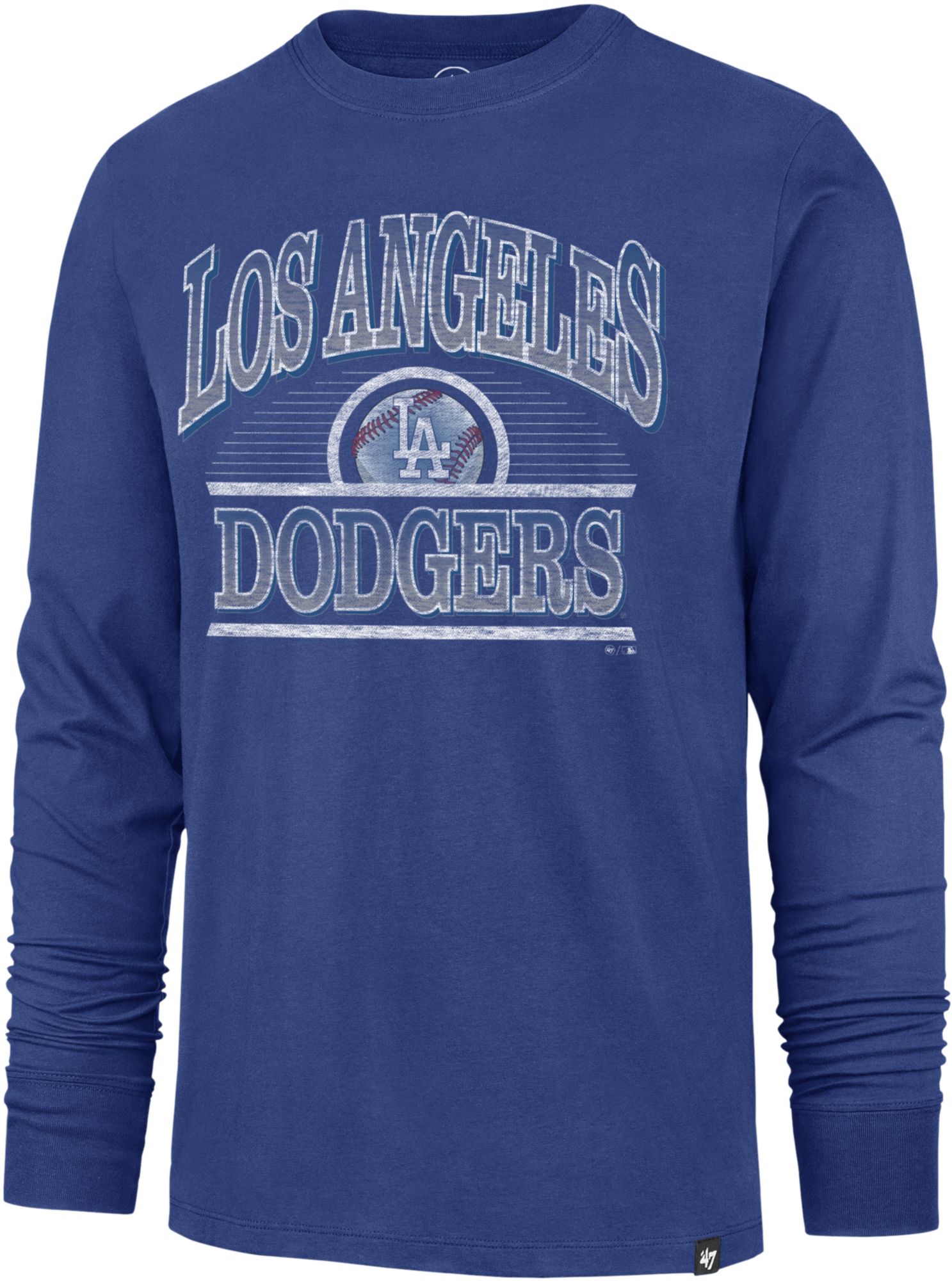 '47 Men's Los Angeles Dodgers Blue Franklin Long Sleeve Shirt ...