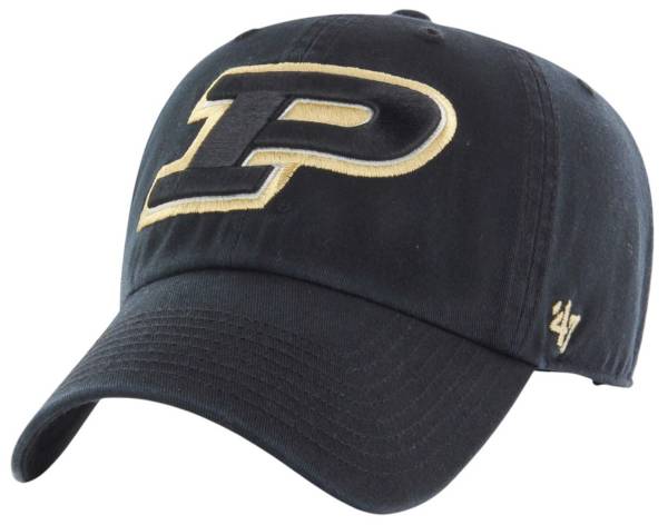 ‘47 Men's Purdue Boilermakers Black Clean Up Adjustable Hat | Dick's ...