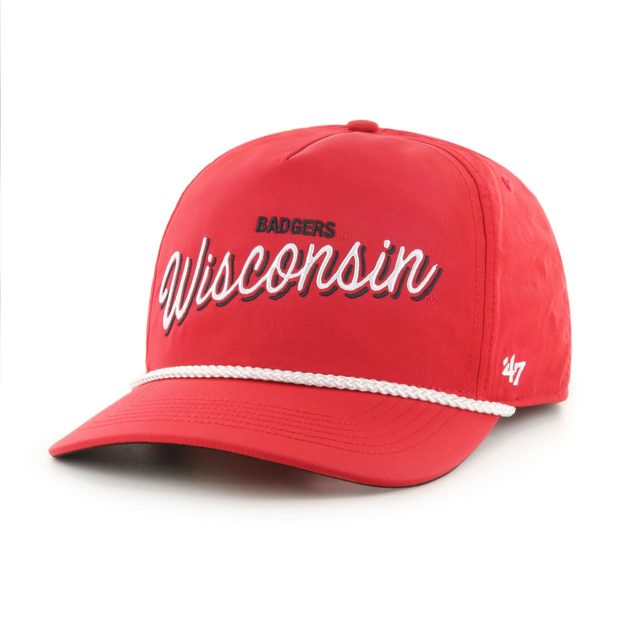 '47 ‘47 Men's Wisconsin Badgers Red Fairway Rope Hitch Adjustable Hat ...