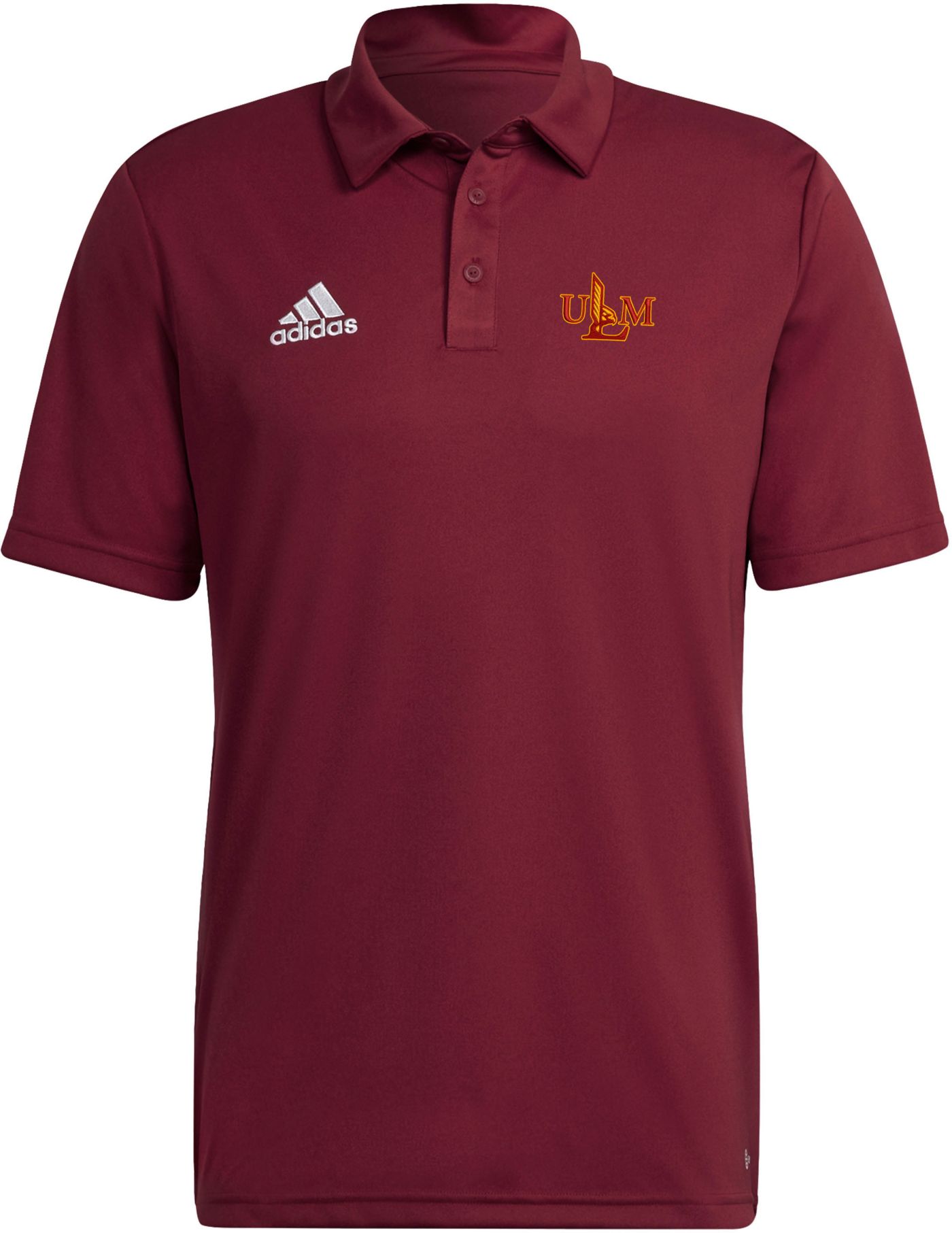 adidas Men's Louisiana-Monroe Warhawks Maroon Entrada Polo | Golf Galaxy