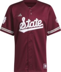 adidas Men's Mississippi State Bulldogs Dark Red Replica Baseball ...